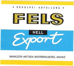 Drink Label: Export hell (Mainzer Aktien-Bierbrauerei, Germany, Federal ...