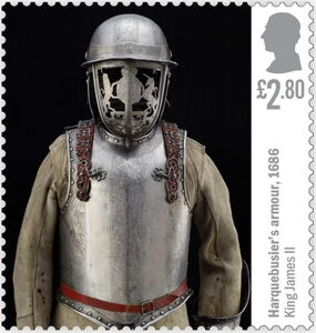 Stamp: Harquebusier’s Armor, 1686 (United Kingdom of Great Britain ...