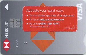 Bank Card: HSBC UK Credit (HSBC, United Kingdom of Great Britain ...