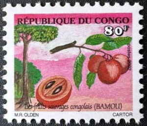 Stamp: Bamou (Congo, Republic (Brazzaville)(Wild Fruits) Mi:CG 1750,Sn ...