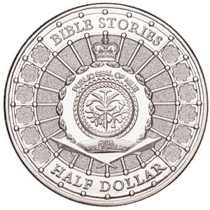 Coin: ½ Dollar / Half (Bible Stories - David and Goliath) (Niue ...