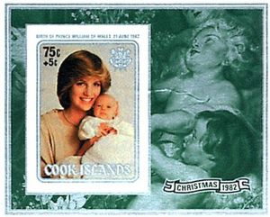 Stamp: Surtaxed Stamps (Cook Islands(Christmas 1982) Mi:CK BL131,Sn:CK ...