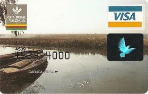 Bank Card: Caja Rural Valencia (Caja Rural de Valencia, SpainCol:ES-VI-0401