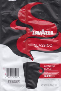 Food Label: Lavazza Classico Medium Roast (Lactalis American Group, Inc ...