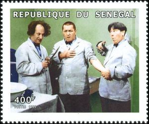 Stamp: As Barbers (Senegal(TV Comedy Series "The Three Stooges") Mi:SN ...