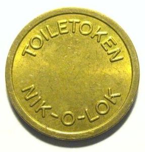 Token: Toiletoken Nik-o-Lok (United States of America(Laundry, Locker ...
