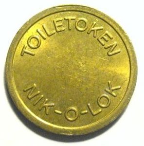 Token: Toiletoken Nik-o-Lok (United States of America(Laundry, Locker ...