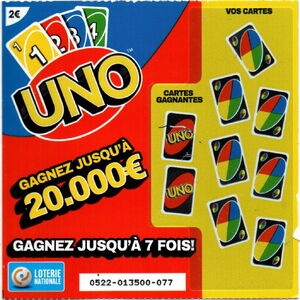 Lottery Ticket: Uno (Loterie Nationale du Luxembourg, Luxembourg(Uno ...