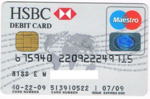 Bank Card: HSBC - DEBIT CARD (HSBC, United Kingdom of Great Britain ...