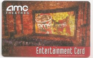 Gift Card: Theatre (Type 2) (AMC Theatres, United States of America(Amc ...