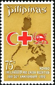 Stamp: Red Cross and Map of Philippines (Philippines(League of Red ...