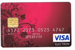 Bank Card: Visa Electron (Bank Zachodni WBK, PolandCol:PL-VE-0048.01