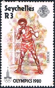 Stamp: Boxing (Seychelles(Summer Olympic Games 1980 - Moscow) Mi:SC 463 ...