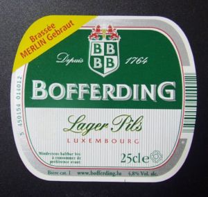 Etichetta Bevanda: Bofferding Lager Pils (Brasserie Nationale ...