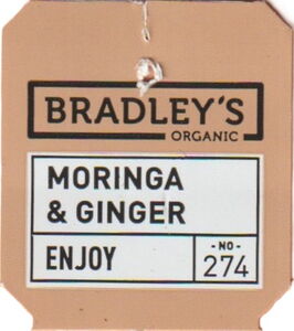 Tea Label: Moringa & Ginger, Enjoy, no 274 (Bradley's, United Kingdom ...