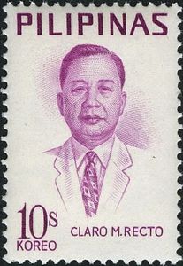 Stamp: Claro M. Recto (1890-1960) (Philippines(Personalities / Portraits) Mi:PH 877,Sn:PH 1014 ...