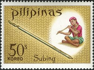 Stamp: Subing (Philippines(Indigenous musical instruments) Mi:PH 859,Sn ...