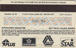 Bank Card: Check Card (Wescom Credit Union, United States of AmericaCol ...