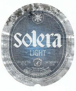 Drink Label: Solera Litht (Cervecería Polar, S.A., VenezuelaCol:VE-BEER ...