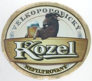 Drink Label: Velkopopovicky Kozel Nefiltrovany (Pivovarnya Moscow-Efes ...