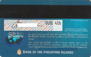 Bank Card: BPI Express Credit (BPI, PhilippinesCol:PH-MC-0002 💳