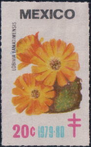 Stamp: Lobivia Famatimensis (Mexico: Cinderella Stamps(Anti-TBC 1979 ...