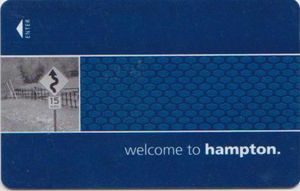 Hotel Card: Hampton Inn - Welcome to Hampton (generic) - Road sign ...