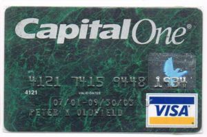 Bank Card: Capital One (Capital One, United States of AmericaCol:US-VI ...