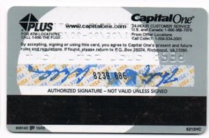 Bank Card: Capital One PLATINUM (Capital One, United States of America ...