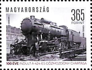 Stamp: Steam Engine No. 424 on Turntable (Hungary(Railway Historical ...