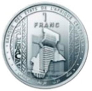 钱币: 1 CFA Franc (CEMAC) (非洲中部地区(2024~Today - Circulation) Col:CA-ES ...