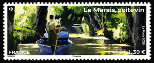 Stamp: Poitevin Marsh (France(Poitevin Marsh (2025)) Col:FR 2025.04.07-01 📮