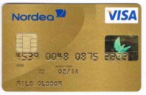 Bank Card: Nordea Gold (Nordea Bank AB, Sweden) Col:SE-VI-0008