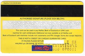 Bank Card: Flag (Halifax, United Kingdom of Great Britain & Northern ...