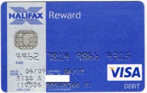 Bank Card: Blue Reward (Halifax, United Kingdom of Great Britain ...