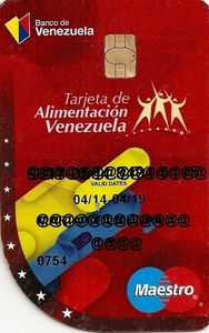 Bank Card: Banco de Venezuela - Tarjeta de Alimentación Venezuela ...