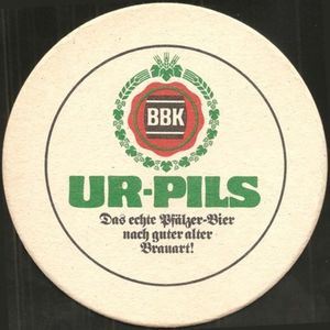 Beer Coaster: BBK Ur-Pils (Bayerische Brauerei Schuck-Jaenisch, Germany ...