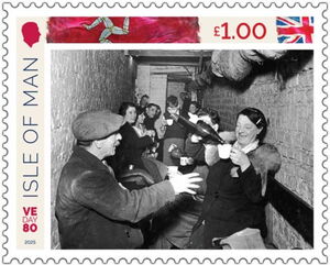 Stamp: End of World War II, 80 Years (Isle of Man(End of World War II ...