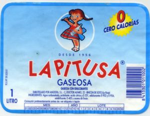 Etiqueta de bebida: La Pitusa soda (Angesita S.A., EspañaCol:ES-SODA-000030