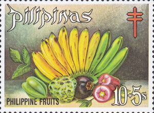 Stamp: Banana, Balimbing, Atis, Mangosteen, Macopa (Philippines ...