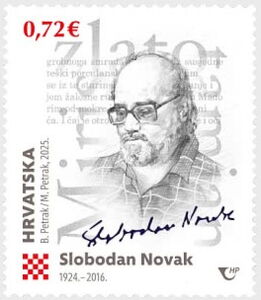 Stamp: Slobodan Novak, Author (Croatia(Famous Croatians (2025)) Col:HR ...