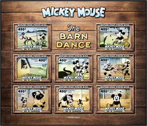 Selo: The Barn Dance (1929) (Togo(Mickey Mouse Cartoons (2025)) Col:TG 2025.04.01-005 📮