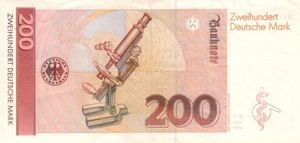 Banknote: 200 Deutsche Mark (Germany, Federal Republic(1989-1999 Issue ...