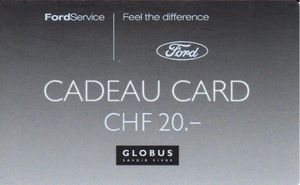 Gift Card: Ford Service I (Globus, Switzerland(Ford Service) Col:CH-GLB ...