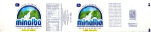 Drink Label: Agua Mineral Minalba (Minalba - Pepsico de Venezuela ...