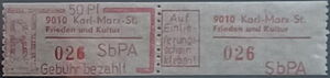 Stamp: SbPA (Germany, Democratic Republic (DDR)(Registered mail stamp ...