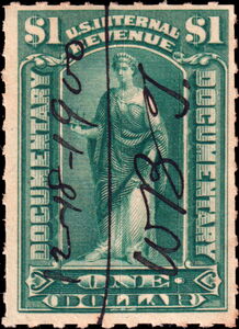 Stamp: Documentary - Commerce (cut cancel) (United States of America ...