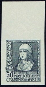Stamp: Isabel the Catholic (Spain(Queen Isabel the Catholic 1938-1939 ...