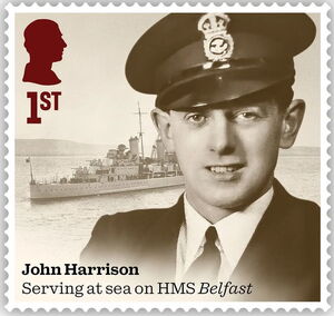 Stamp: John Harrison, Sailor (United Kingdom of Great Britain ...