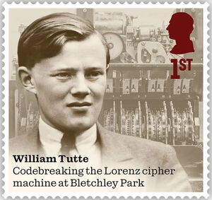 Stamp: William Tutte, Codebreaker (United Kingdom of Great Britain ...